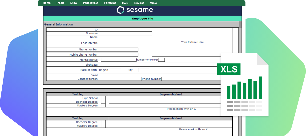 Employee File Template Sesame Hr 1947
